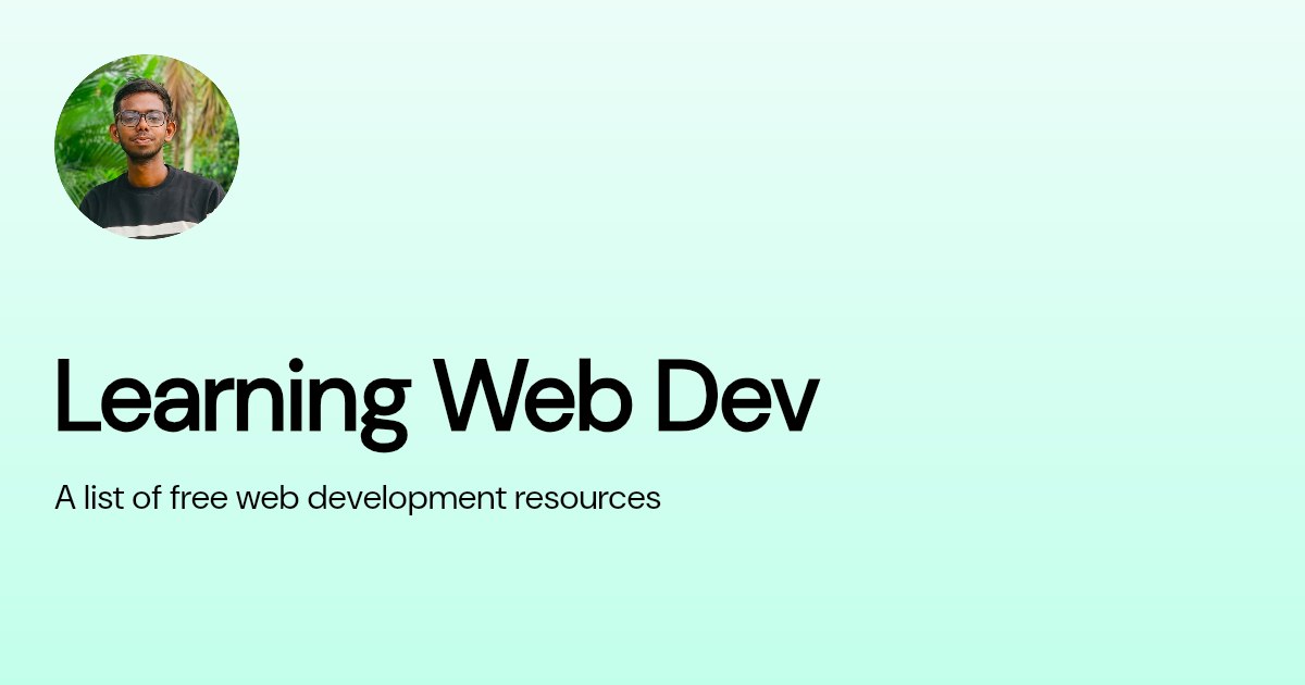 Learning Web Dev | Sahithyan K.