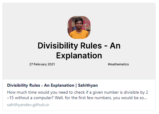 Static Open Graph images | Sahithyan K. Static Open Graph images | Sahithyan K.